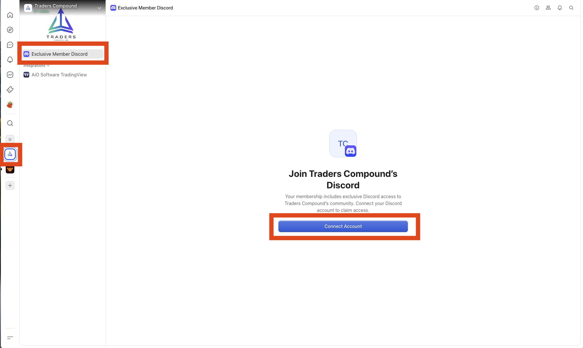 How to Connect Discord with Whop – Traders Compound • Help Center